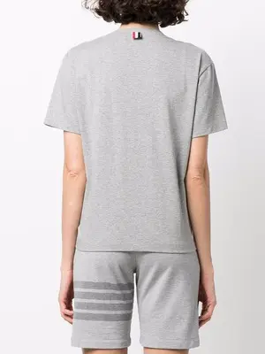 Thom Browne Rwb Tab T-shirt - Grey