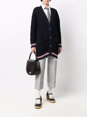 Thom Browne Oversized Stripe-detail Cardigan