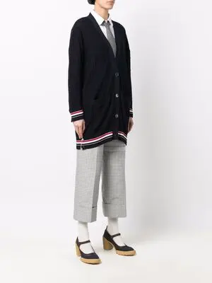 Thom Browne Oversized Stripe-detail Cardigan