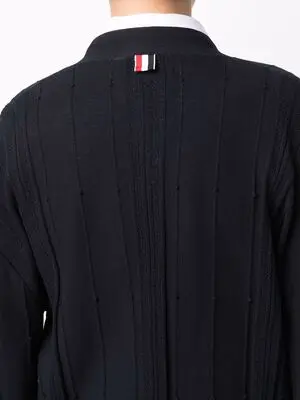 Thom Browne Oversized Stripe-detail Cardigan
