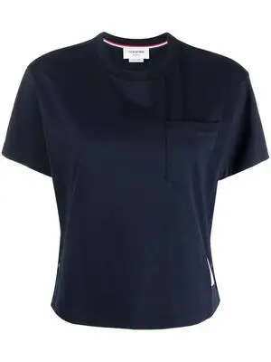 Thom Browne Boxy Fit Pocket T-shirt - Blue