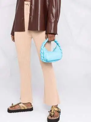 Nanushka Ribbed Knit Trousers