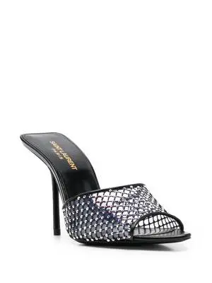 Saint Laurent Crystal-embellished Mules