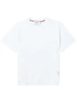 Thom Browne Jersey Boxy Fit Pocket Tee - White