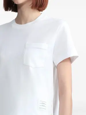 Thom Browne Jersey Boxy Fit Pocket Tee - White