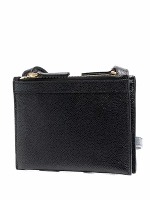 Thom Browne Rwb Tab Crossbody Bag - Black