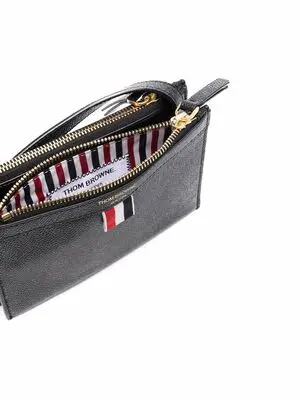 Thom Browne Rwb Tab Crossbody Bag - Black