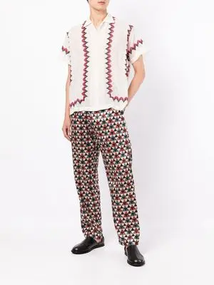 BODE Zigzag-embroidered Shirt