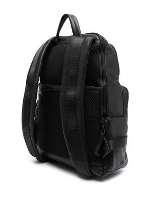 PIQUADRO Debossed-logo Leather Backpack