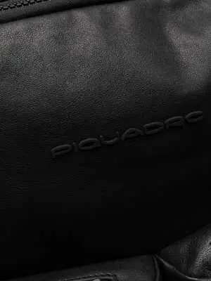 PIQUADRO Debossed-logo Leather Backpack