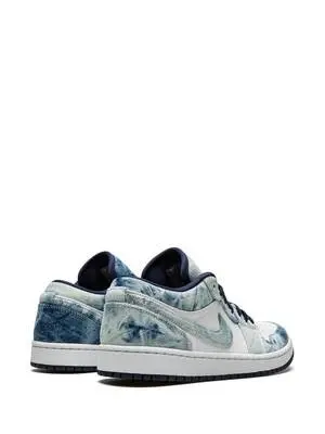 JORDAN Air 1 Low Se Washed Denim Sneakers - White
