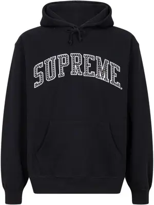 Supreme Stars Arc Stud-Embellished Hoodie - Black | Editorialist