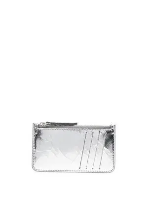 MAISON MARGIELA Broken Mirror Zipped Card Holder - Silver