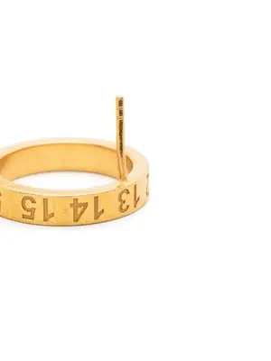 MAISON MARGIELA Numerical Engraved Hoop Earrings
