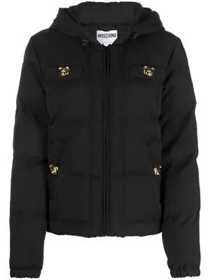 Moschino Teddy Button-detail Padded Jacket