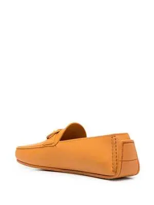 FERRAGAMO Palinuro Slip-on Loafers - Orange