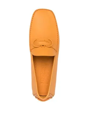 FERRAGAMO Palinuro Slip-on Loafers - Orange