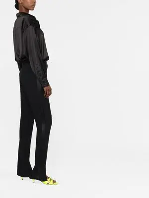 TOM FORD Pointed-collar Button-up Shirt - Black