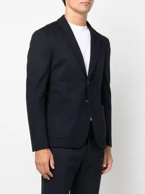 Giorgio Armani Single-breasted Tailored Blazer - Blue