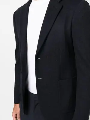 Giorgio Armani Single-breasted Tailored Blazer - Blue