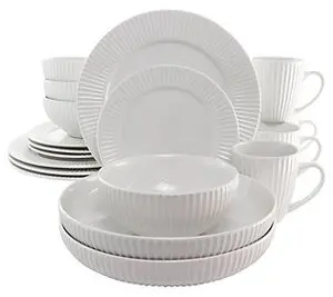 ELAMA Elle 18-piece Porcelain Dinnerware Set - One-color