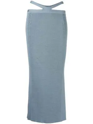 Simkhai Ribbed Midi Skirt