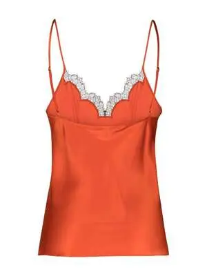 GILDA & PEARL Lace-trim Camisole Top - Orange