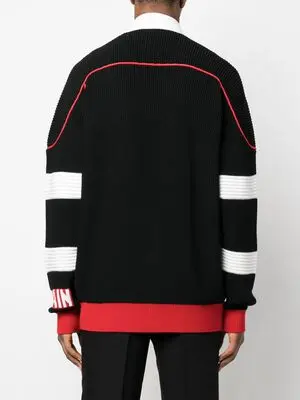 Balmain Logo-patch V-neck Cardigan