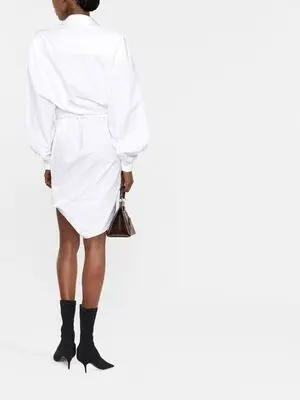Balenciaga Cotton Wrap Shirt Dress