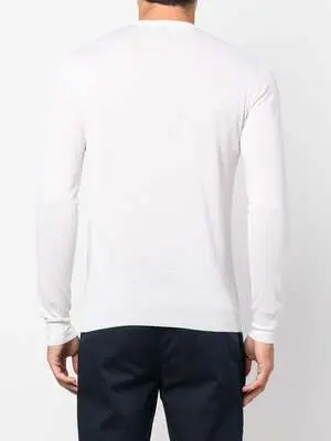 Fedeli Crew-neck Cashmere Cardigan - White