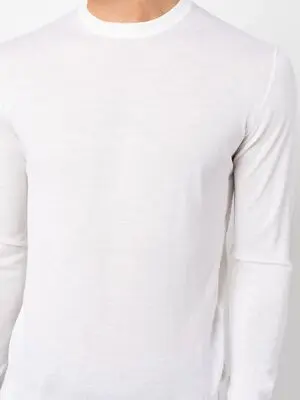 Fedeli Crew-neck Cashmere Cardigan - White