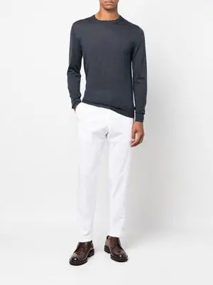 Fedeli Cashmere-silk Jumper - Blue
