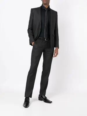 Emporio Armani Long-sleeve Poplin Shirt - Blue