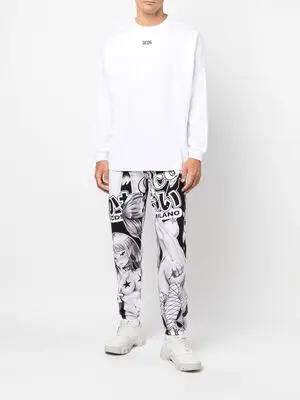 Gcds Logo-print Long-sleeved T-shirt