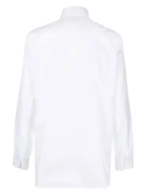BARBA NAPOLI Cutaway-collar Cotton Shirt - White
