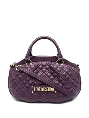 Moschino Quilted Logo-lettering Bag