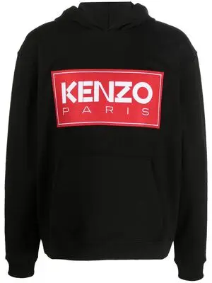 Kenzo Logo-print Hoodie - Black
