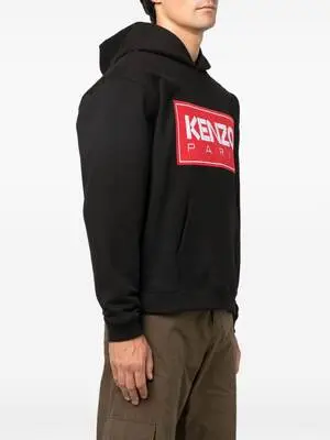 Kenzo Logo-print Hoodie - Black