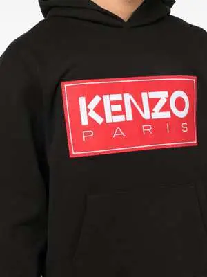 Kenzo Logo-print Hoodie - Black