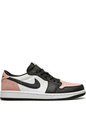 JORDAN Air 1 Low Bleached Coral Sneakers - Black