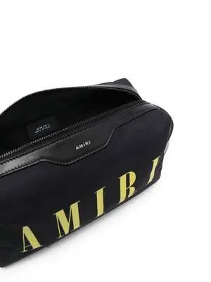 Amiri Leather-trim Wash Bag