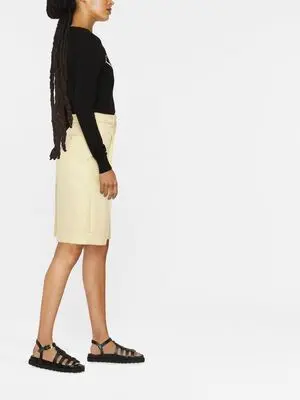PATOU Logo-print Wool-blend Jumper - Black