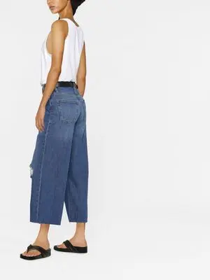FRAME Distressed Cropped Jeans