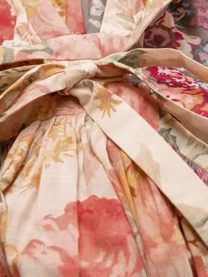Zimmermann Pattie Floral-print V-neck Dress