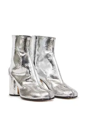 MAISON MARGIELA Tabi 80mm Ankle Boots - Silver