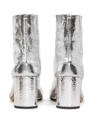 MAISON MARGIELA Tabi 80mm Ankle Boots - Silver
