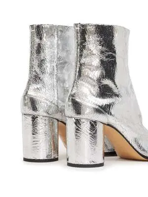 MAISON MARGIELA Tabi 80mm Ankle Boots - Silver