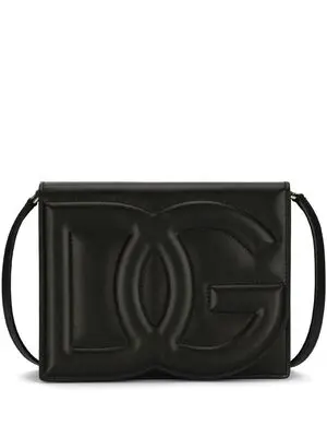Dolce & Gabbana Dg Logo Leather Crossbody Bag