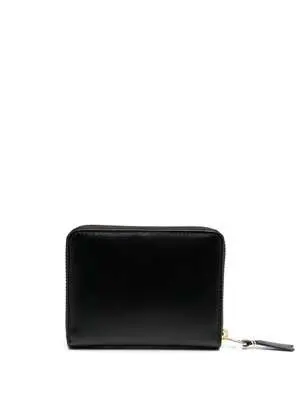 Comme Des Garçons Zip-up Leather Wallet - Black