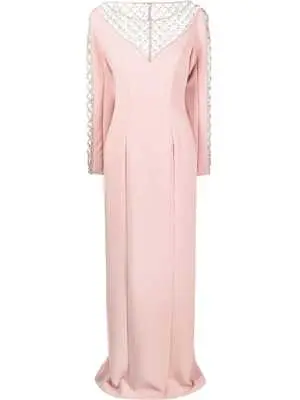 Jenny Packham Bead-embellished Gown - Pink